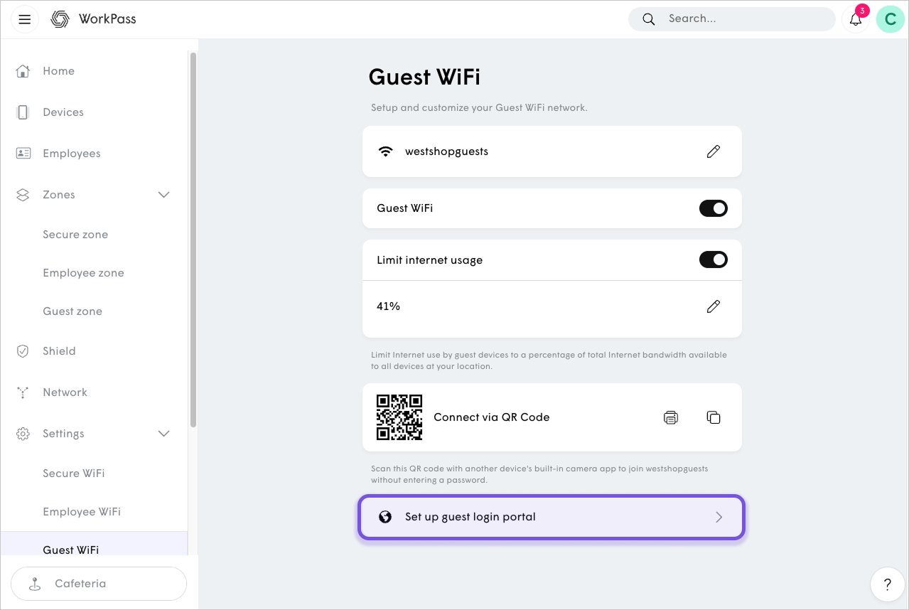 Setting up the Guest Portal