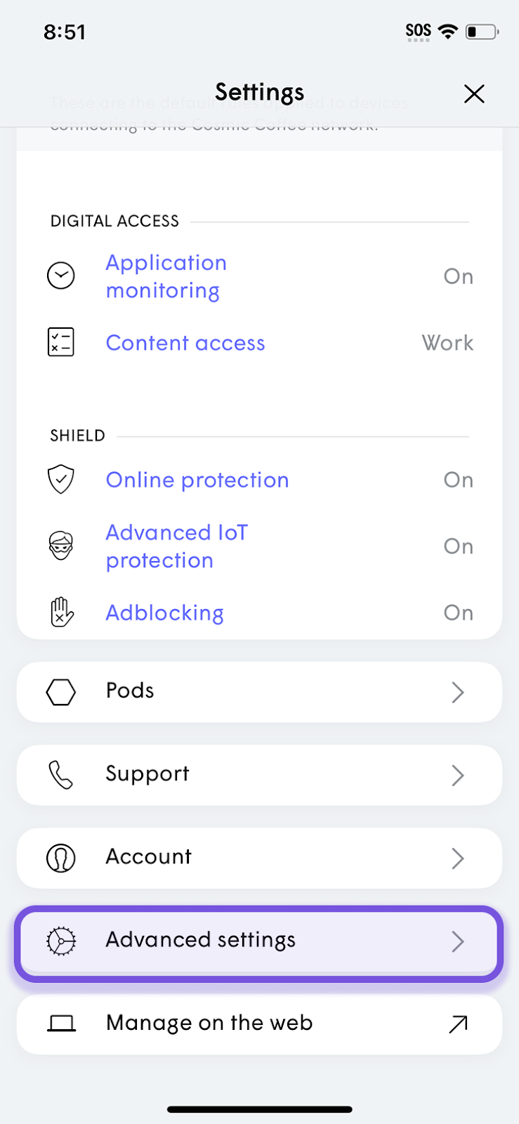 WorkPass router settings
